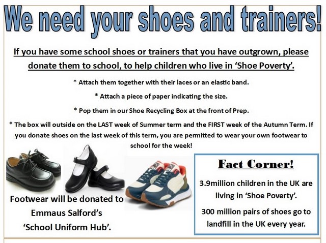 Prep drive to end Shoe Poverty – Bridgewater School – Prep. Department